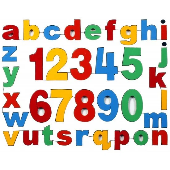 English Alpphabets And Numbers Chart