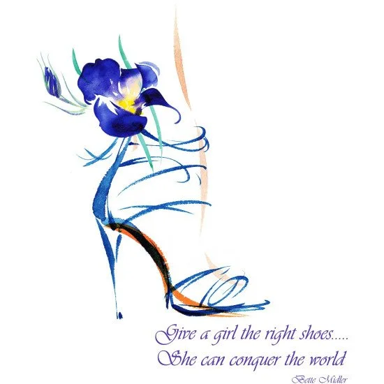 Give A Girl The Right Shoes Motivational Quote