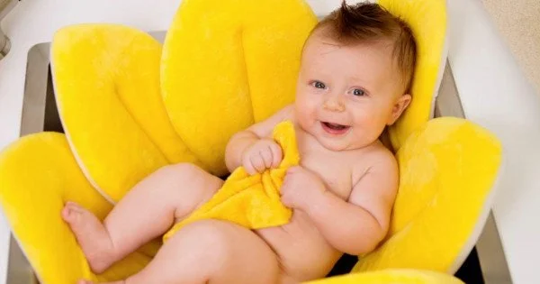Child's Love - Smiling Baby In Yellow Flower