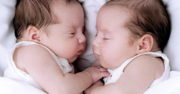 Child's Love - Two Sleeping Babies