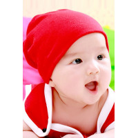Child's Love - Cute Boy In Red Dress - Baby Posters | OshiPrint.in