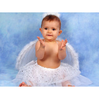 Child's Love - White Angel - Baby Posters | OshiPrint.in