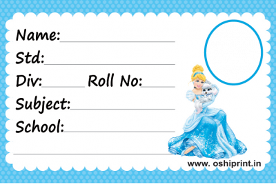 Princess ID - 6269 | Princess Get Personal Notebook Sticker for kids ...