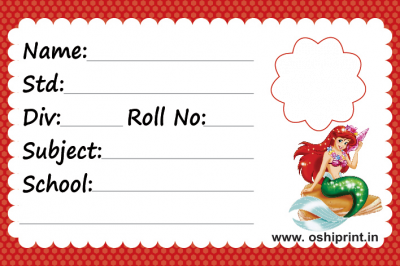 Princess ID - 6284 | Princess Get Personal Notebook Sticker for kids ...