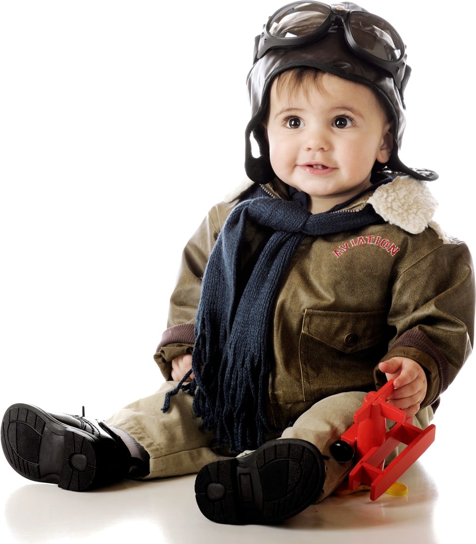 Child's Love - Cute Aviator Boy - Baby Posters | OshiPrint.in